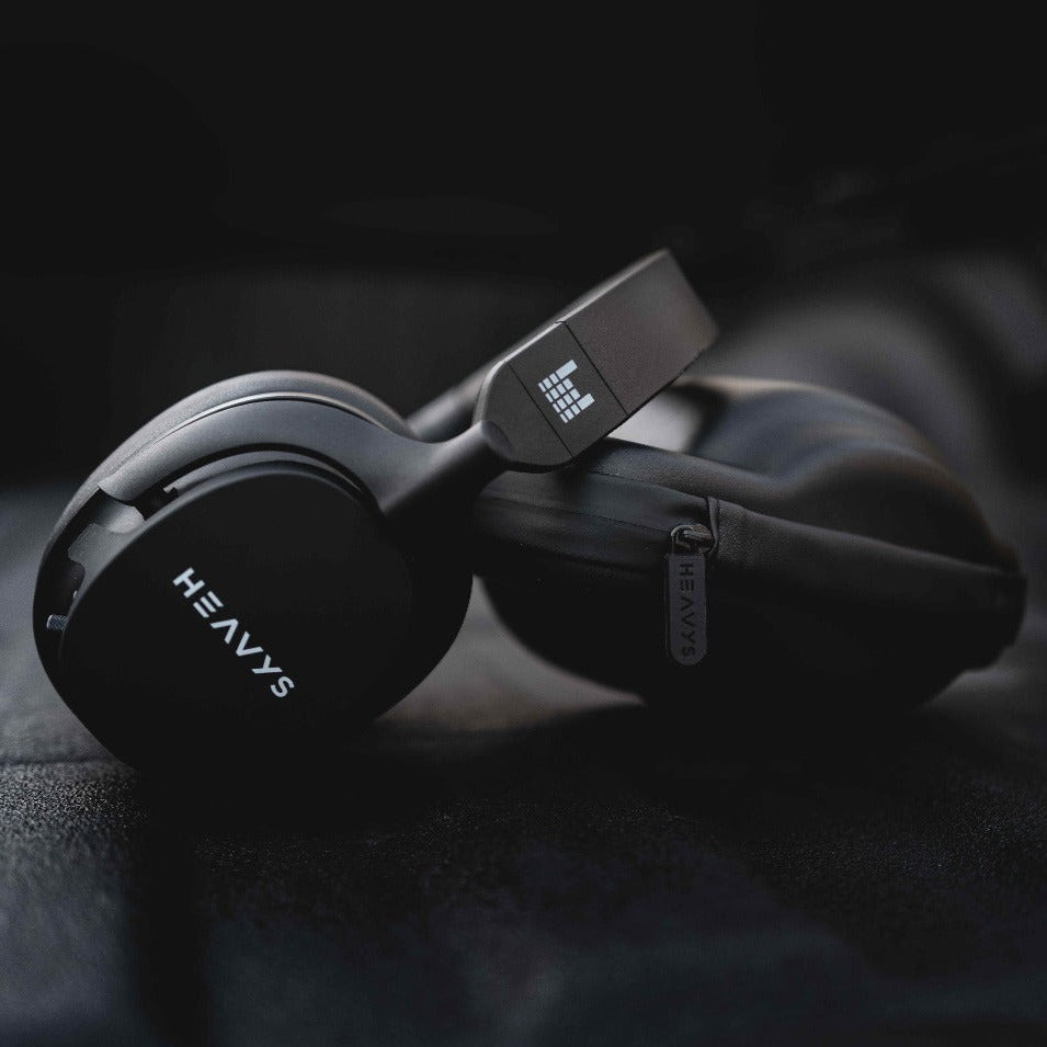 Heavys H1H Headphones - Built for Heavy Music Fans + Travel Case