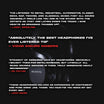 Heavys H1H Headphones - Built for Heavy Music Fans + Travel Case